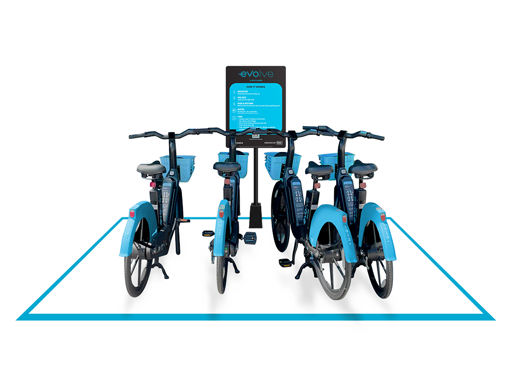 Park Like a Pro | Evolve E-Bike Share